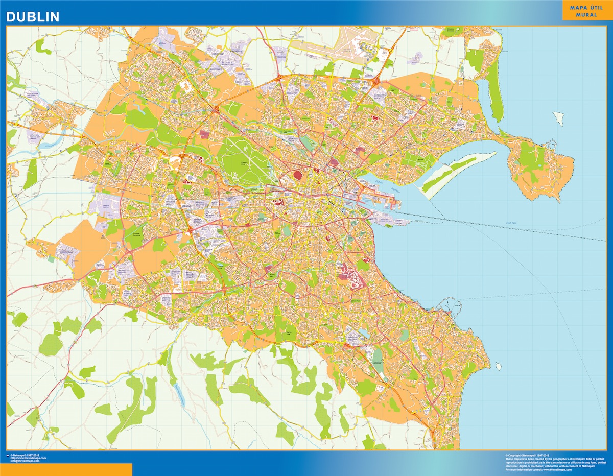 Dublin mappa | Mappe mondo Netmaps